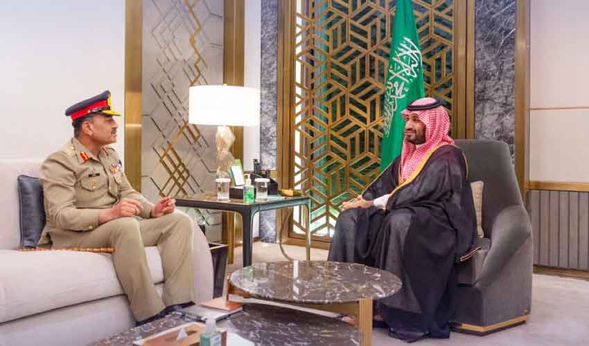 Army chief Gen Asim Munir calls on Saudi Crown Prince Mohammad bin Salman
