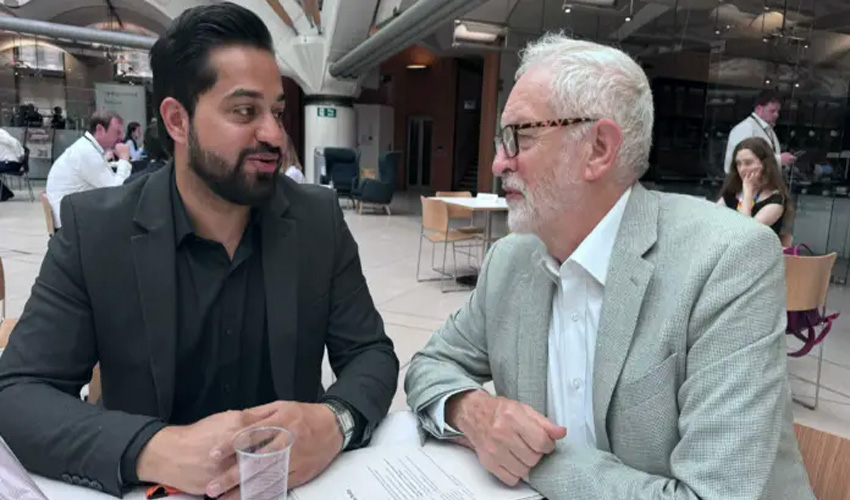 MPA Sultan Tariq Bajwa, UK's Jeremy Corbyn discuss regional issues